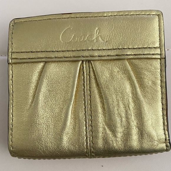 Coach | Bags | Coach Gold Wallet | Poshmark